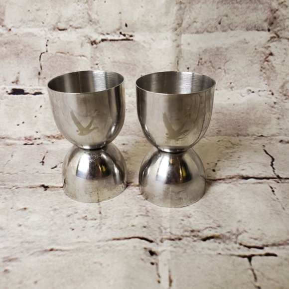 Grey Goose | Dining | Grey Goose Stainless Steel Shot Glass Bar Party ...